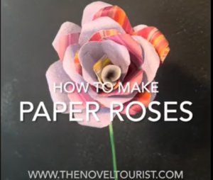 How to Make Beautiful Paper Roses from Book Pages: Step-by-Step ...
